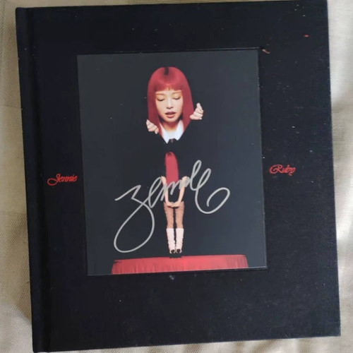 JENNIE Autograph Signature Ruby JOLO Album Fidelity Gift Collection ...