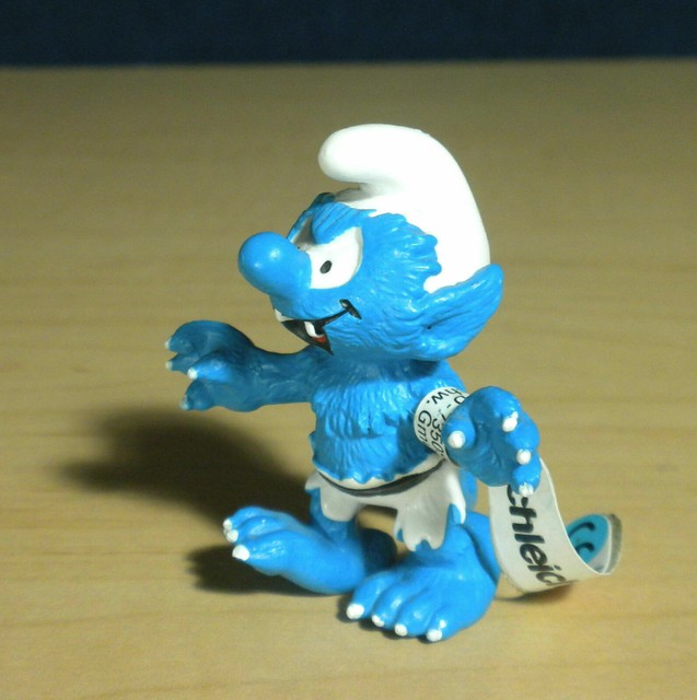Smurfs 20543 Werewolf Halloween Smurf Figure Vintage Retired Schleich ...
