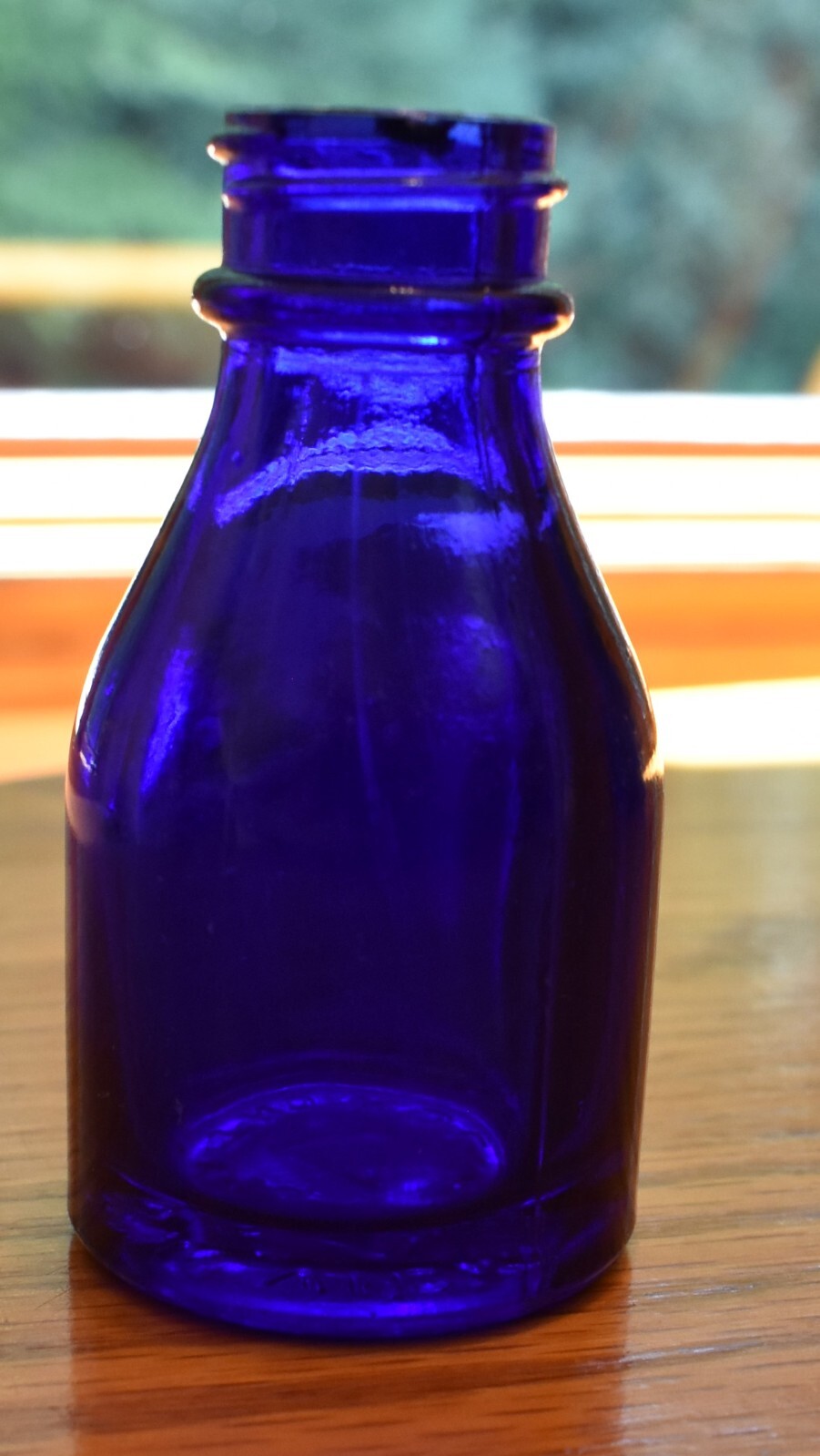 Vintage/Antique Cobalt Blue Glass Bottle Jar Medicine, Poison Decanter ...