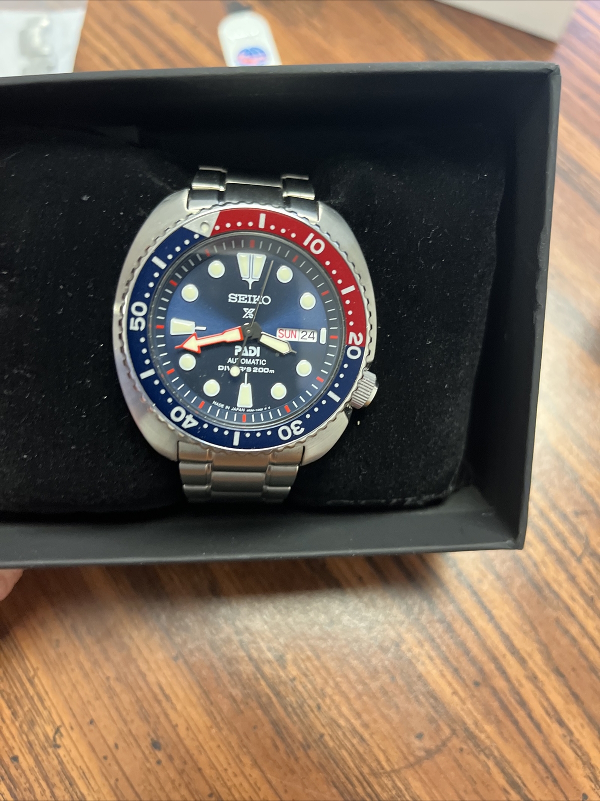 Seiko Men's Watch SRPE99 Automatic Prospex Padi Blue Dial Steel Special ...