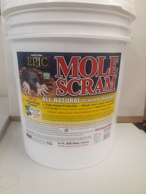 Epic 12022 Mole Scram Natural Organic Granular Mole Repellent. 22lb ...