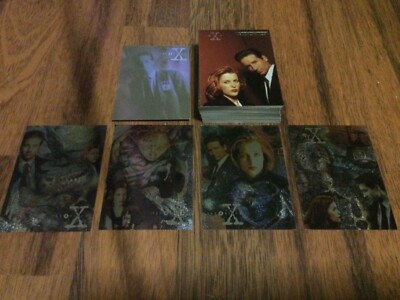 Topps X-Files Series 3 1996 incomplete card set + holo and 4 etched ...
