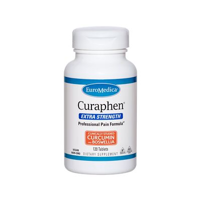 Euromedica Curaphen Extra Strength - 120 Tabs - Ultra Potent Curcumin ...