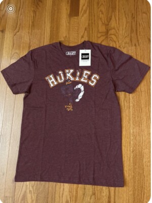 Men's VT Virginia Tech Hokies E5 Apparel Standing HokieBird Shirt NWT ...