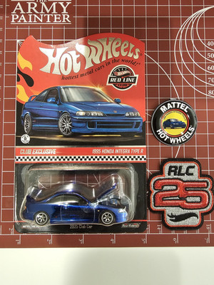 Hot Wheels RLC 1995 Honda Integra Type R Patch & Badge Exclusive Blue ...