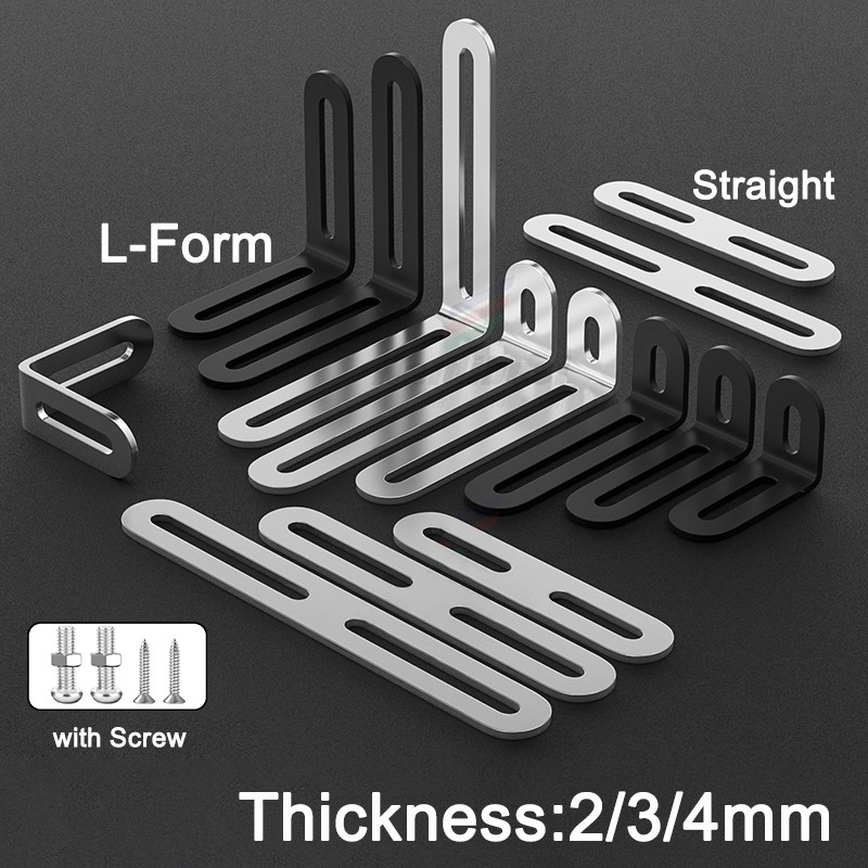 Reinforced Brackets Stainless Steel Corner Bracket L/T- Shape Thick 1 ...