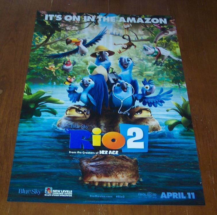 Rio 2 Movie Poster Regal Want To WIN This Rio 2 Poster From RealD 3D