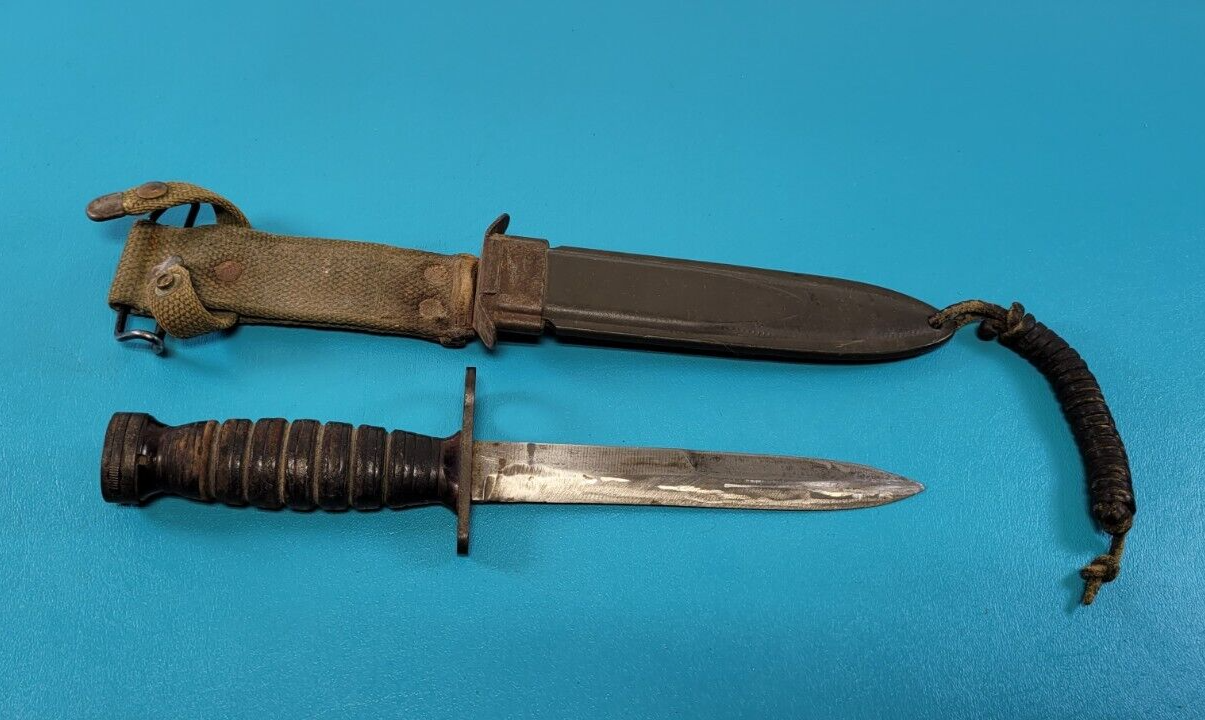 WWII US Military M1 Carbine PAL Bayonet Knife + USM8A1 Scabbard | eBay