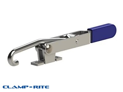 Clamp-Rite 12515CR J-Hook Latch Narrow Base Toggle Clamp, 375 lb (xref ...