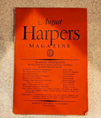 August 1931 Harpers Magazine | eBay