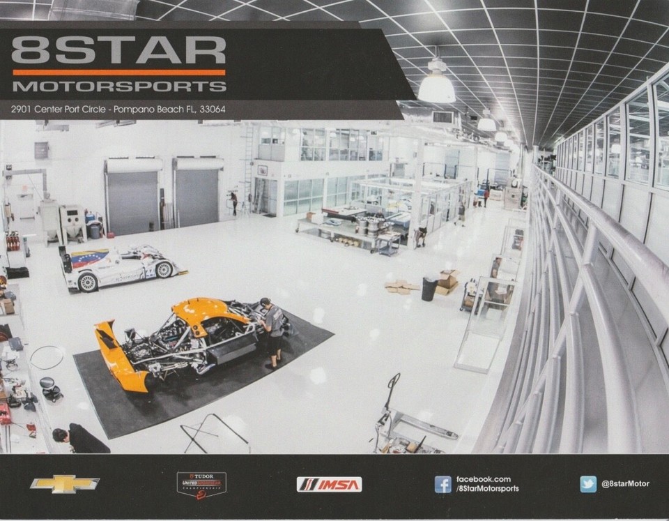 2014 8 Star Motorsports Chevy Oreca PC signed Rolex 24 IMSA TUSC Hero ...