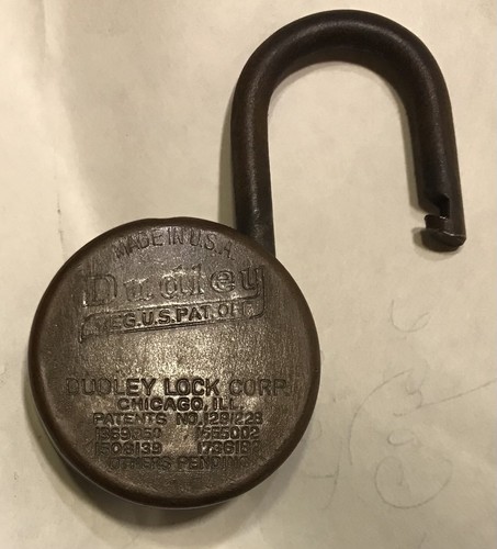 Antique Dudley Combination Lock Chicago IL Vintage Collectible Lock ...
