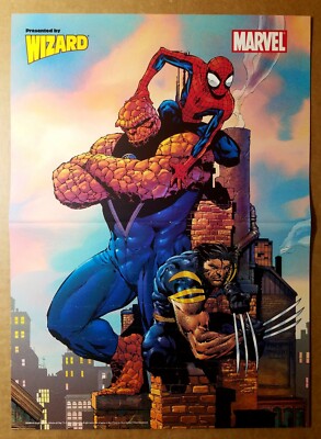 Ultimate Spider-Man Wolverine Thing Marvel Comics Poster by David Finch ...