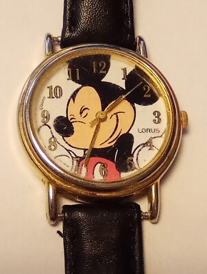 DISNEY'S MICKEY MOUSE LORUS LOGO WATCH GREAT FOR ANY COLLECTION! | eBay