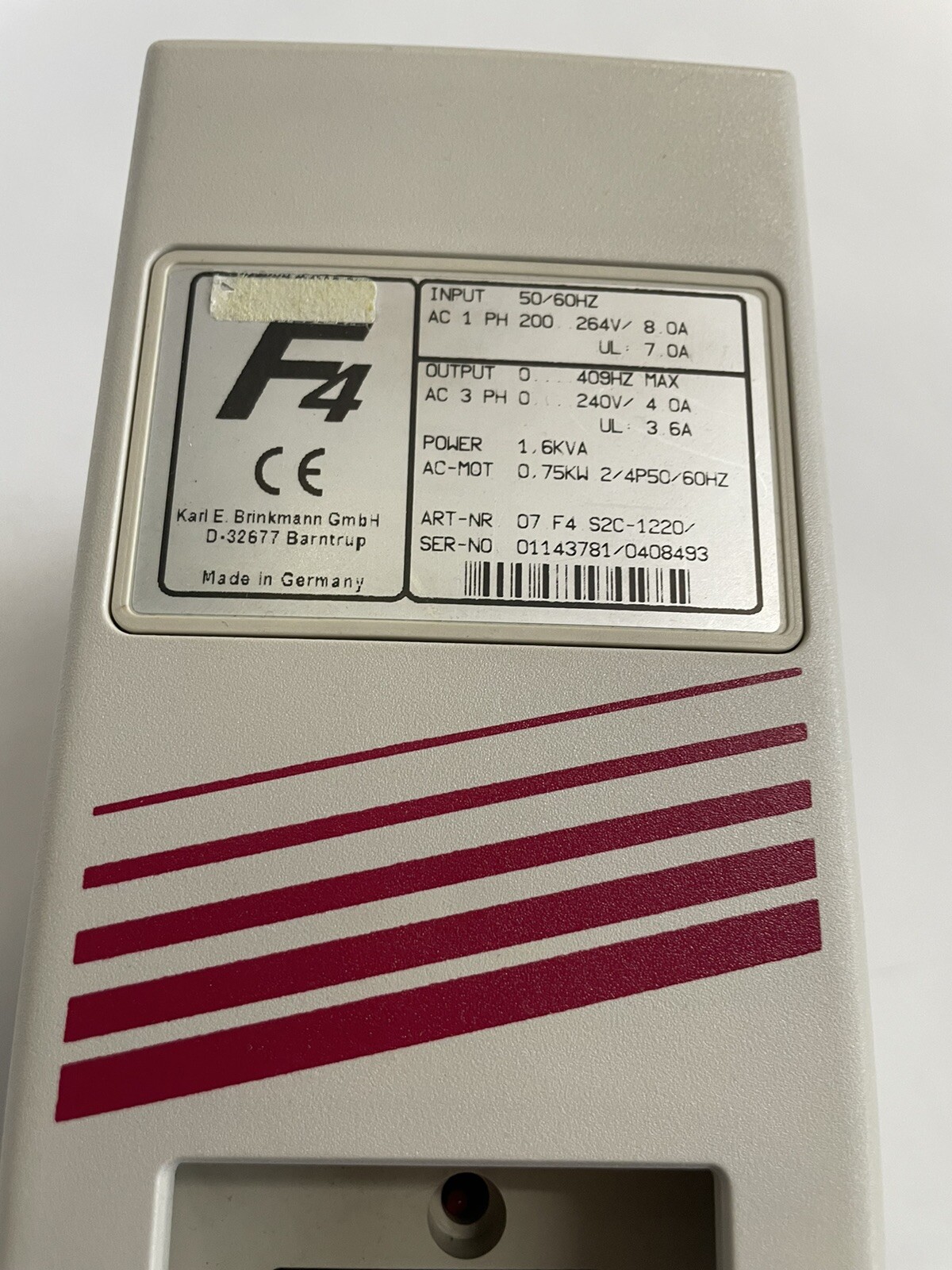 KEB Combivert | 07.F4.S2C-1220 | F4 Umrichter Frequenzumrichter | eBay