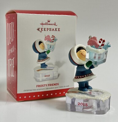 2015 Hallmark Keepsake “Frosty Friends” 36th Series Eskimo Ice Fishing ...