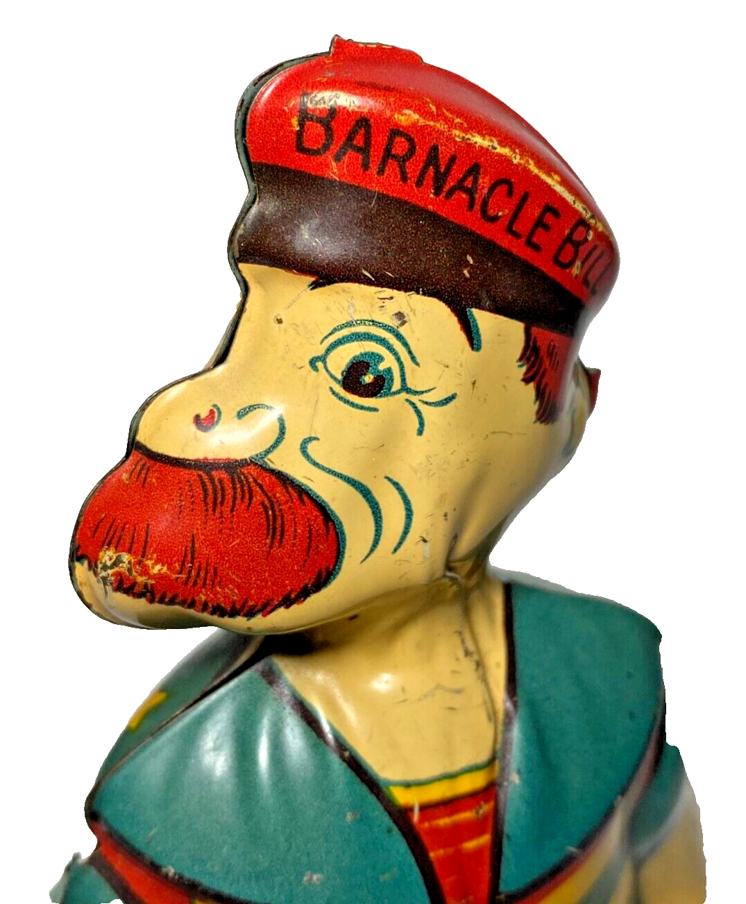 Vintage 1930's Barnacle Bill "The Sailor" Chein Tin Litho Windup Toy | eBay