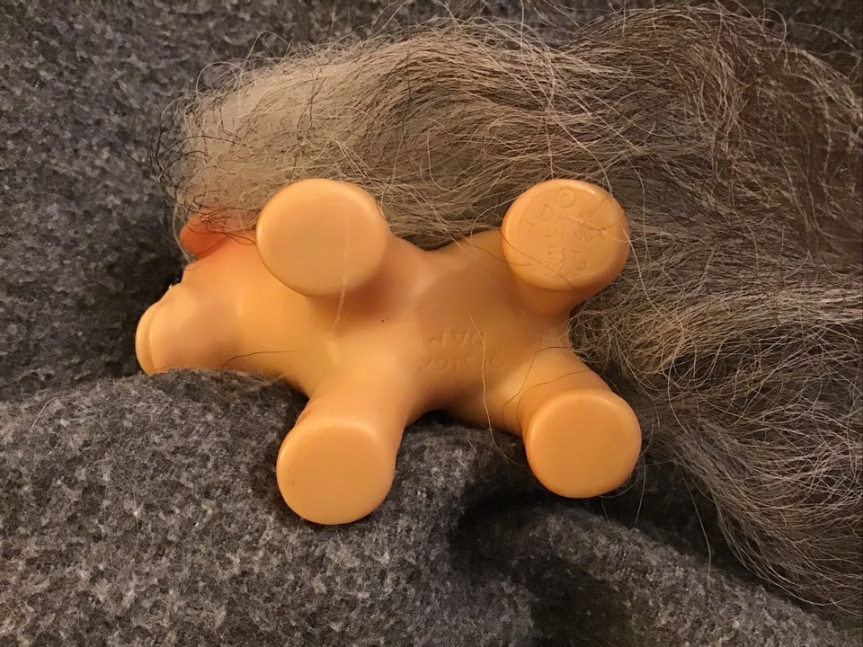 Vintage Small 3" Troll Cow DAM Damest Things Toy Trolls Gray Hair | eBay