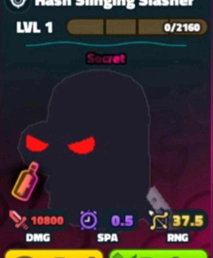 NEW SECRET HASH SLINGING SLASHER WITH FORMULA - SpongeBob Tower Defense ...