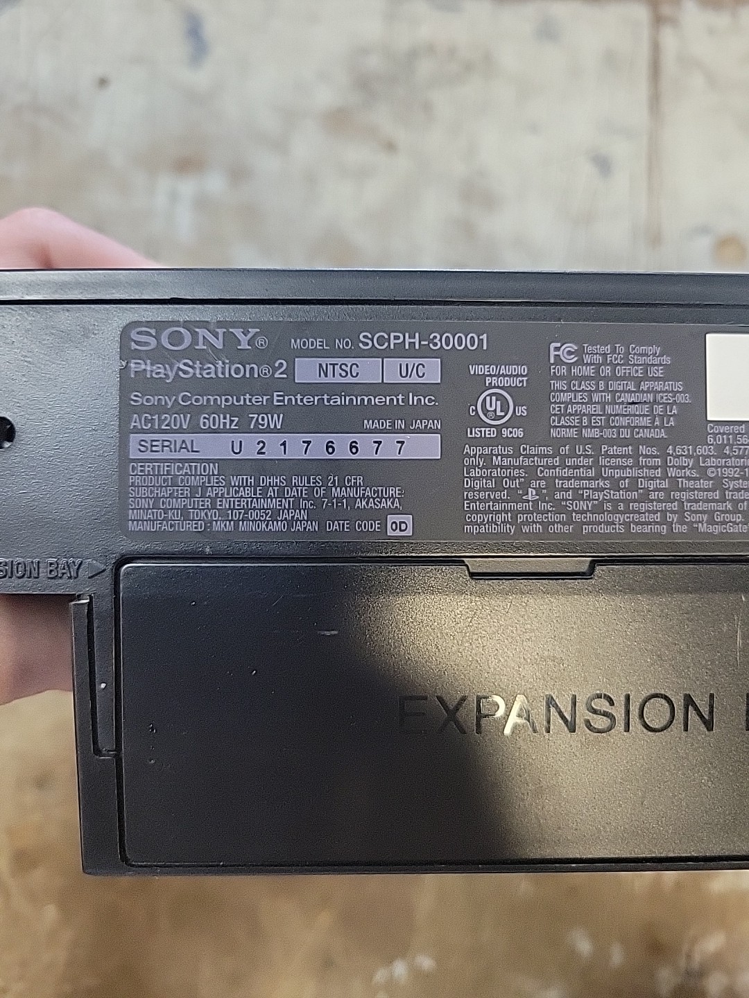 Sony PlayStation 2 Ps2 FAT Console - Black (SCPH-30001) - Tested Works ...