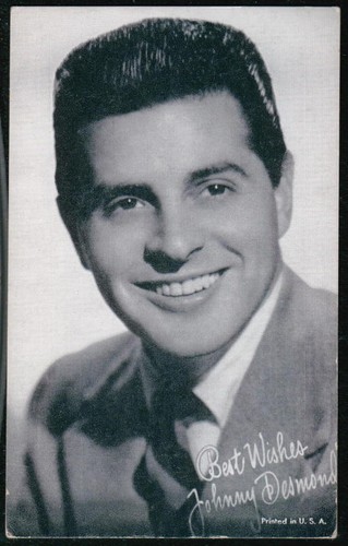 JOHNNY DESMOND Singer Vtg Billboard Penny Arcade Exhibit Vending Card ...
