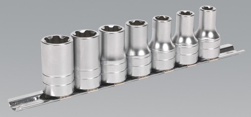 Sealey AK61802 TRX-P Socket Set 7pc 3/8"Sq Drive EP10-EP20 | eBay