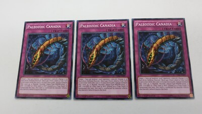 3x PALEOZOIC CANADIA 1ST EDITION TDIL-EN097 COMMON YUGIOH NM / UNPLAYED ...