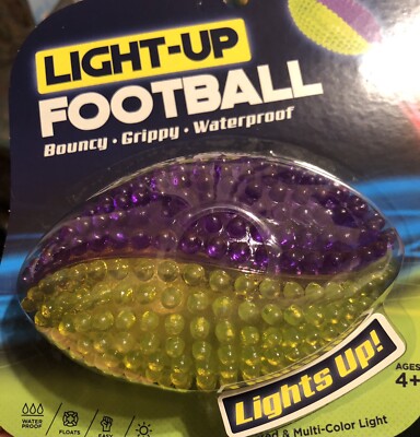 LIGHT-UP MINI FOOTBALL, BOUNCY, GRIPPY, WATERPROOF - Ages 4 years + | eBay