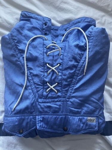 Etirel Light Blue Padded Ski Jacket Windbreaker Size XL, 2 front ...