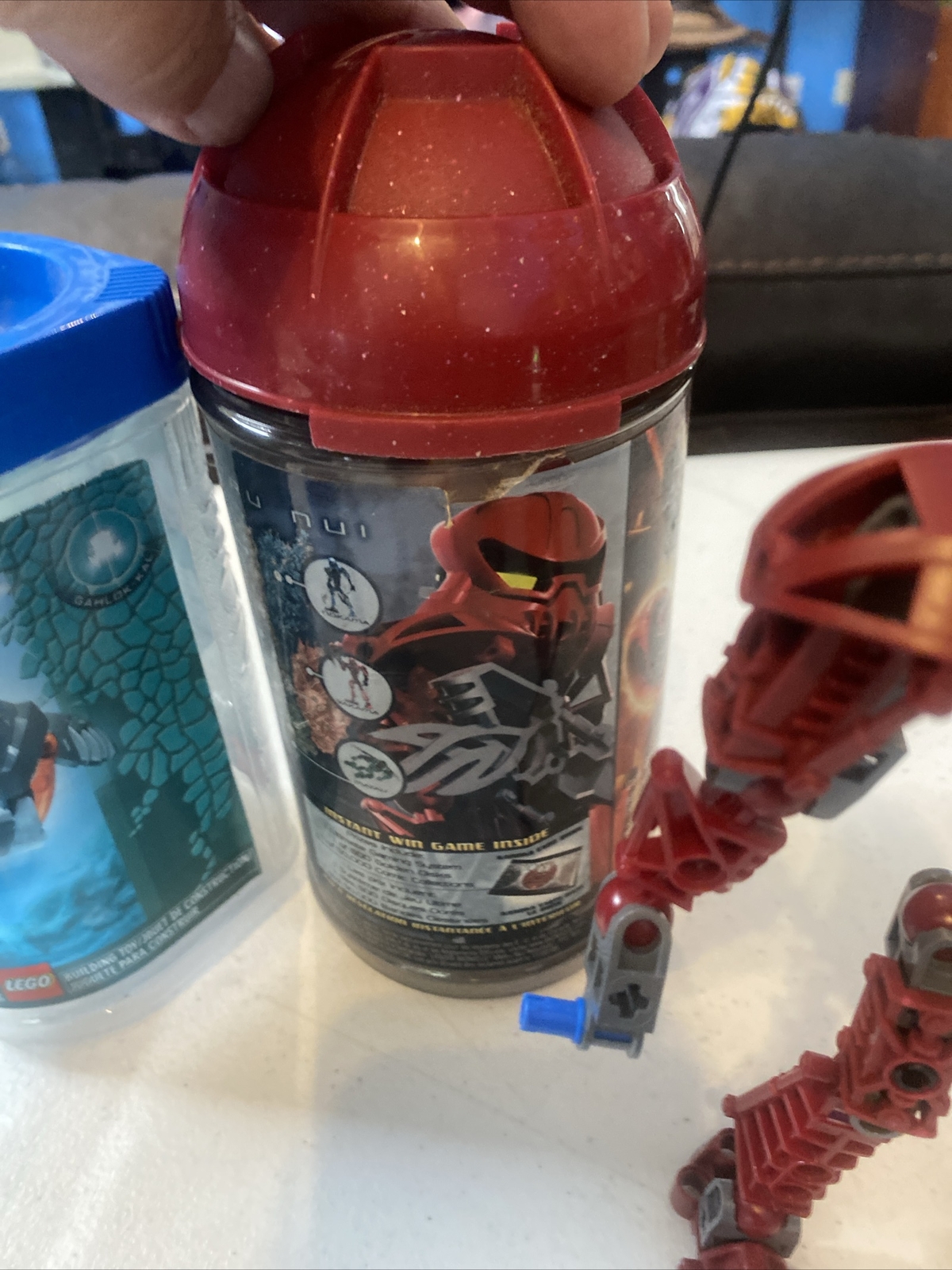 LEGO BIONICLE: Toa Vakama (8601) & Gahlok-kal (8578) figures & canister ...
