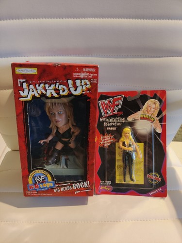 1998 WWF WWE SABLE Jakks Jakk'd Up BEND-EMS SET (2) Figures WWE DIVA ...