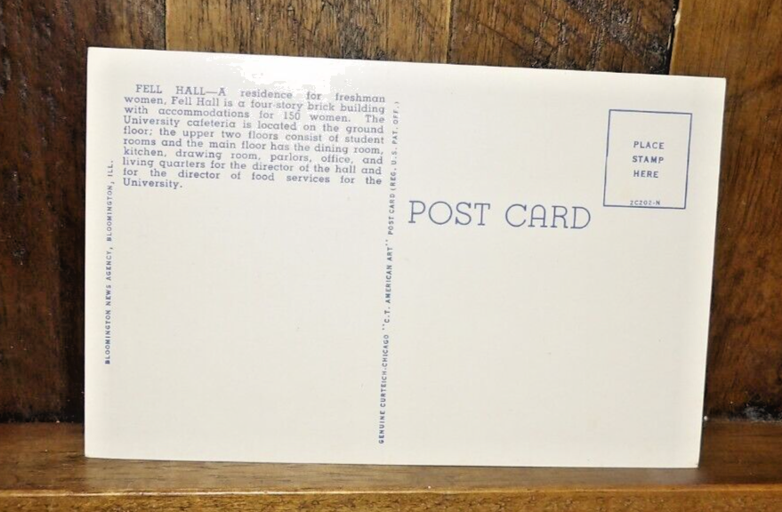 Normal Illinois Postcard Fell Hall Normal University Field c1940 ...