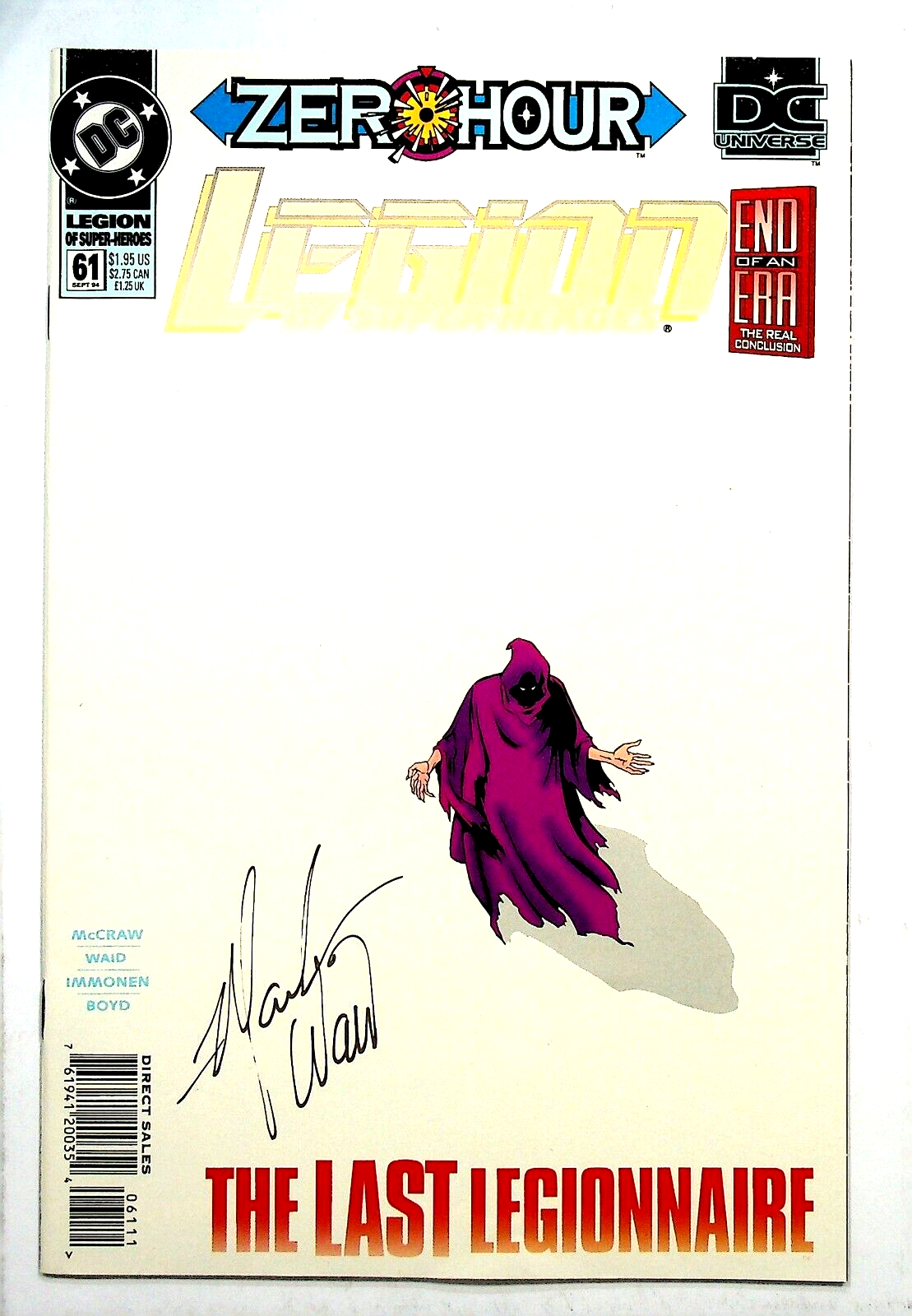 Legion of Superheroes #61 Signed by Mark Waid DC Comics | eBay