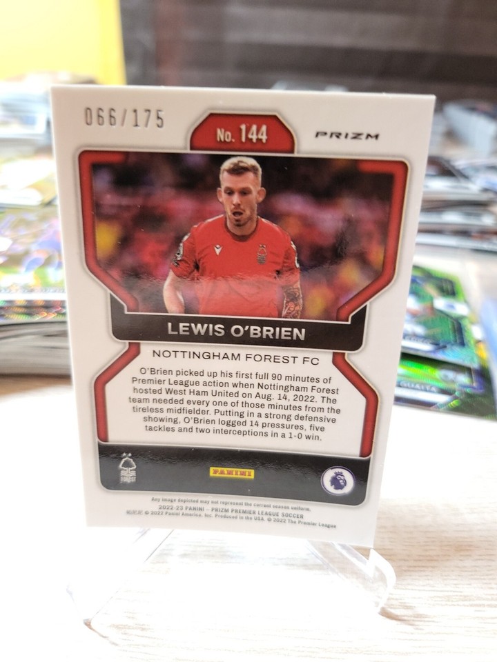 2022-23 Prizm Premier League EPL Blue #144 Lewis O'Brien /175 | eBay