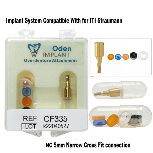 Dental Attachment Abutment&Overdenture Male Caps Kits fits ITI NC AH ...