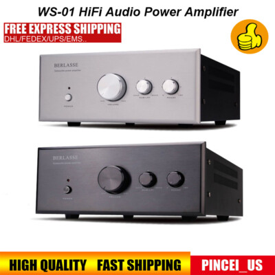 WS-01 HiFi Audio Power Amplifier Passive Bass Power Amp for 5.1/2.1 ...