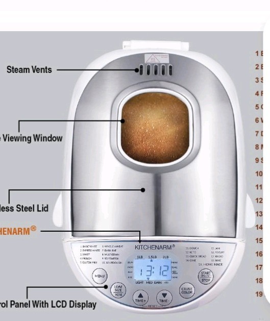 Smart Bread Maker Model KA8510 By Kitchen Arm | eBay