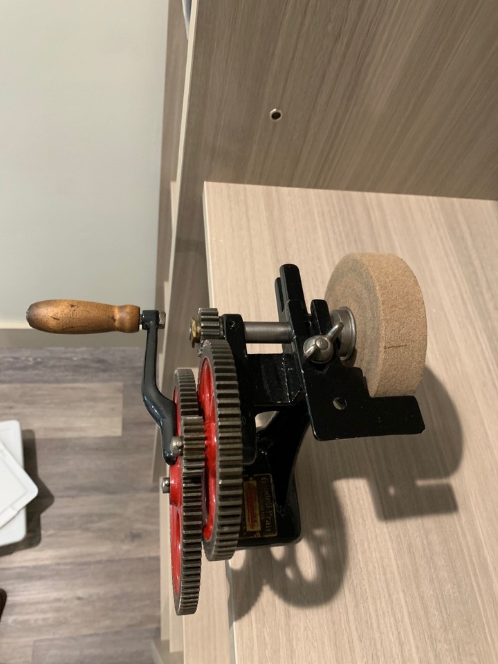 Goodell-Pratt Hand Crank Bench Grinder No. 115 Rare Antique | eBay