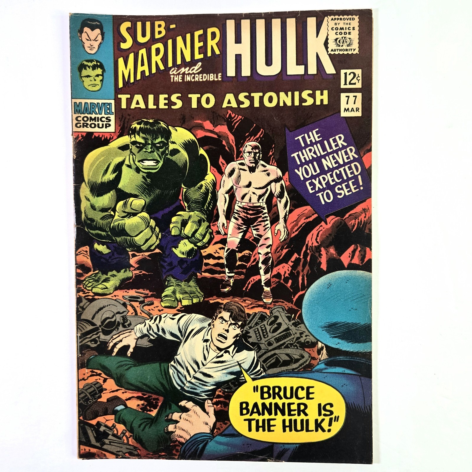 TALES TO ASTONISH #77 - 1ST BEHEMOTH HULK SUB-MARINER 1966 MARVEL ...