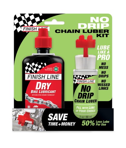 No Drip Chain Luber Kit with 4-Ounce DRY Lube and Applicator, 2-Ounce ...
