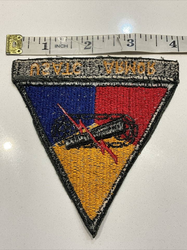 Vietnam Era U.S. Army USATC Armored Division Cut Edge Patch & Tab | eBay