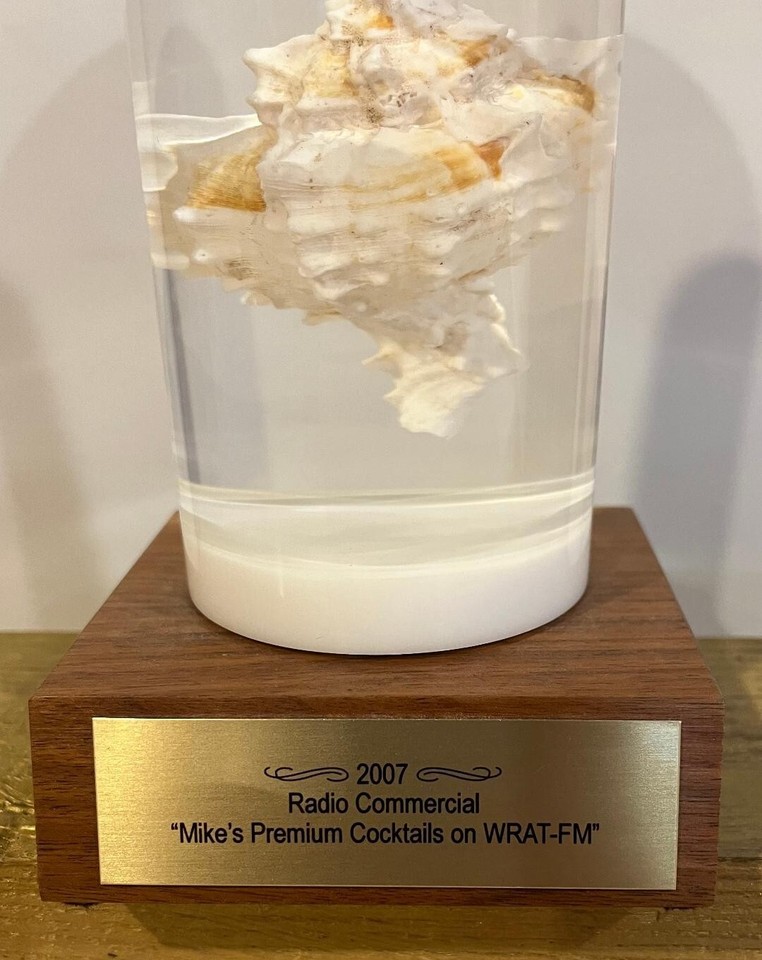 MIKES HARD LEMONADE RADIO COMMERCIAL AWARD TROPHY MUREX SEA SHELL ...