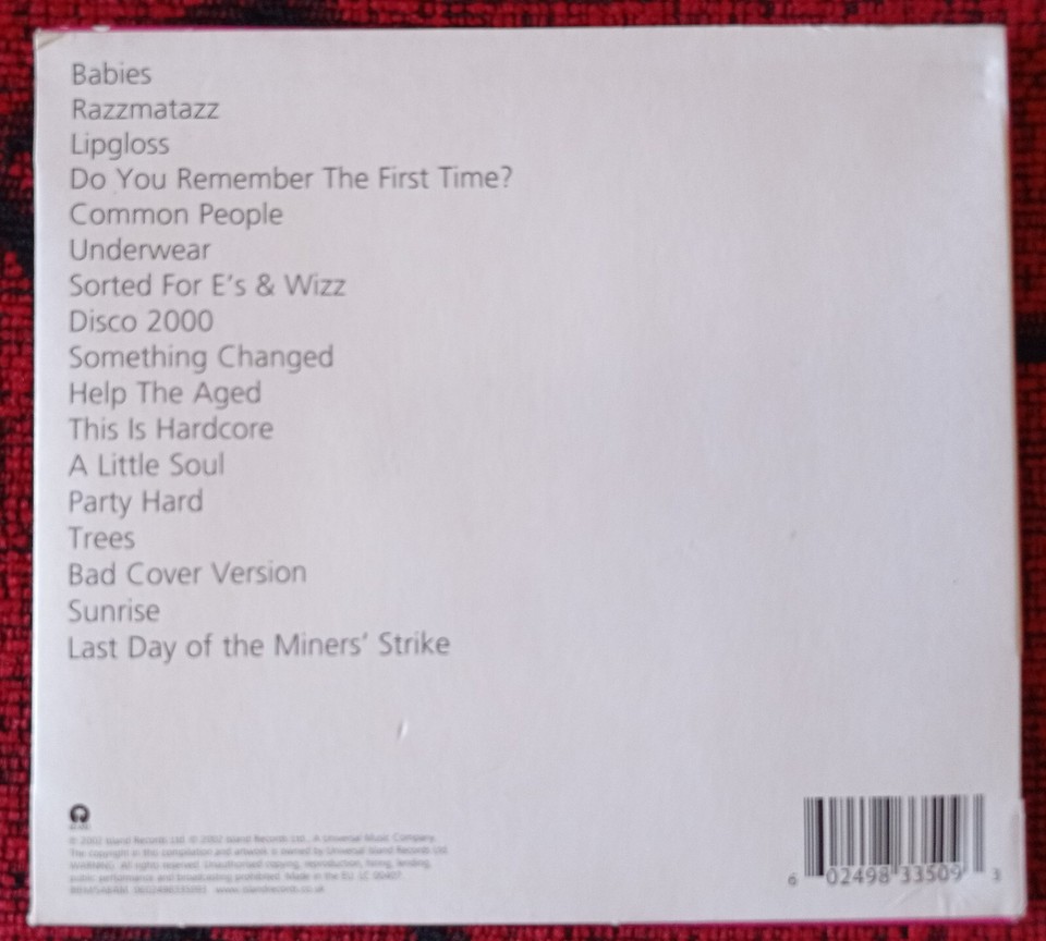 PULP ** Hits ** ORIGINAL 2002 UK CD | eBay