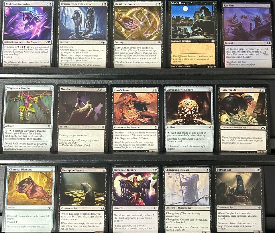 ***Custom Commander Deck*** Karumonix, the Rat King - Poisonous Rats ...