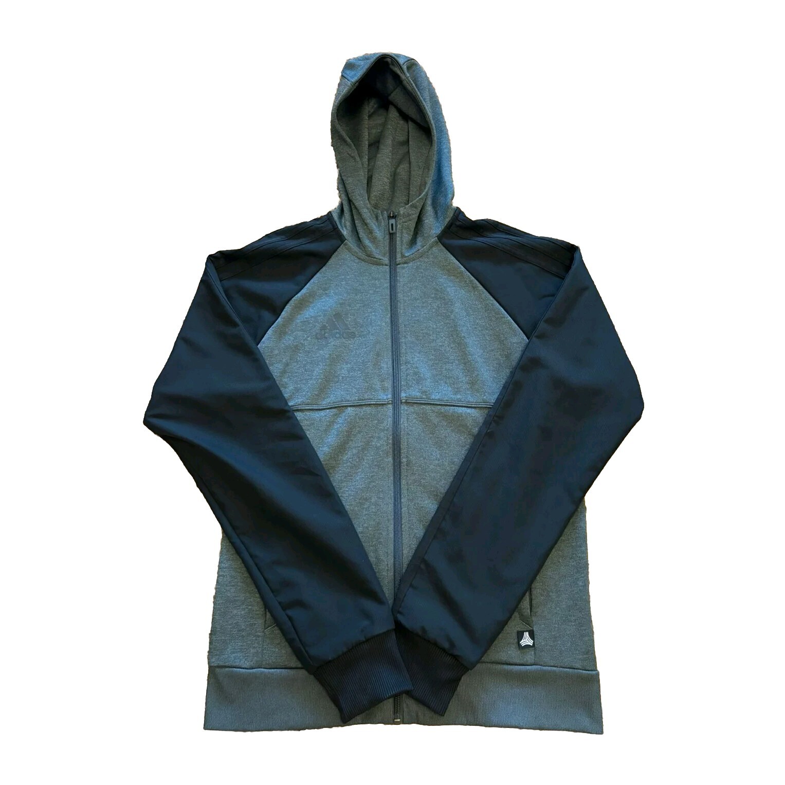 ADIDAS Grey Full Zip Hoodie Jacket Mens Size XS - Gem