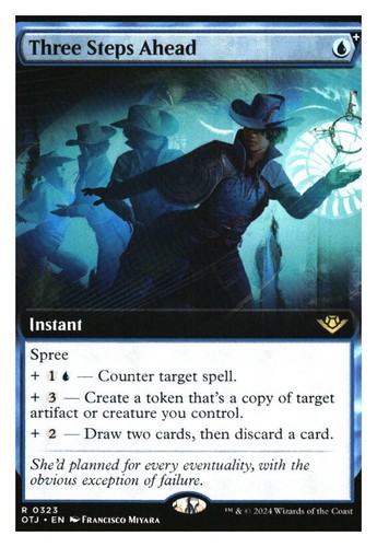 Three Steps Ahead (Extended Art) Thunder Junction MTG - NM+ *Mythic Relics* | eBay