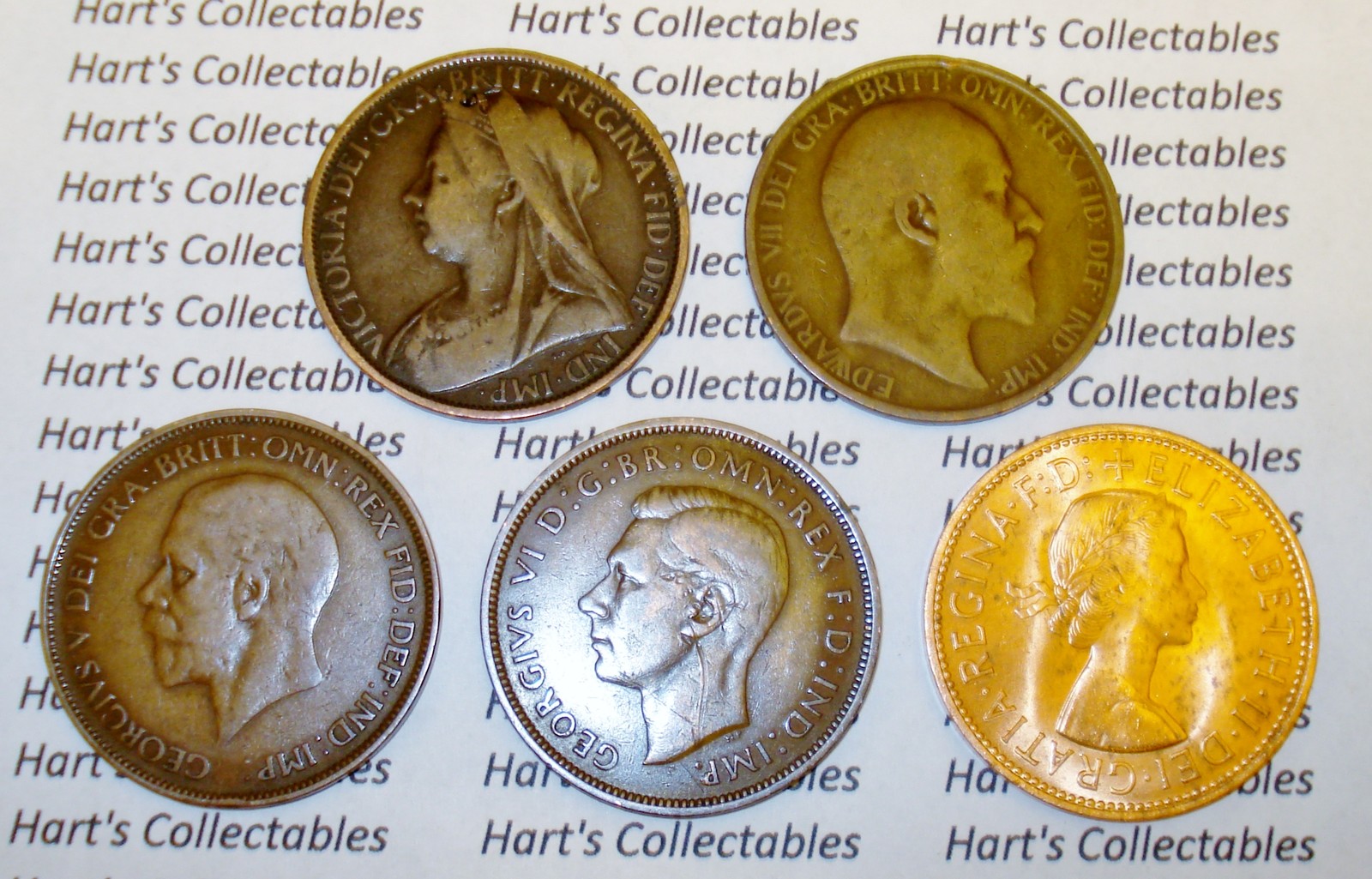 KINGS & QUEENS -VICTORIA-EDWARD VII-GEORGE V-GEORGE VI-ELIZABETH - 5 ...