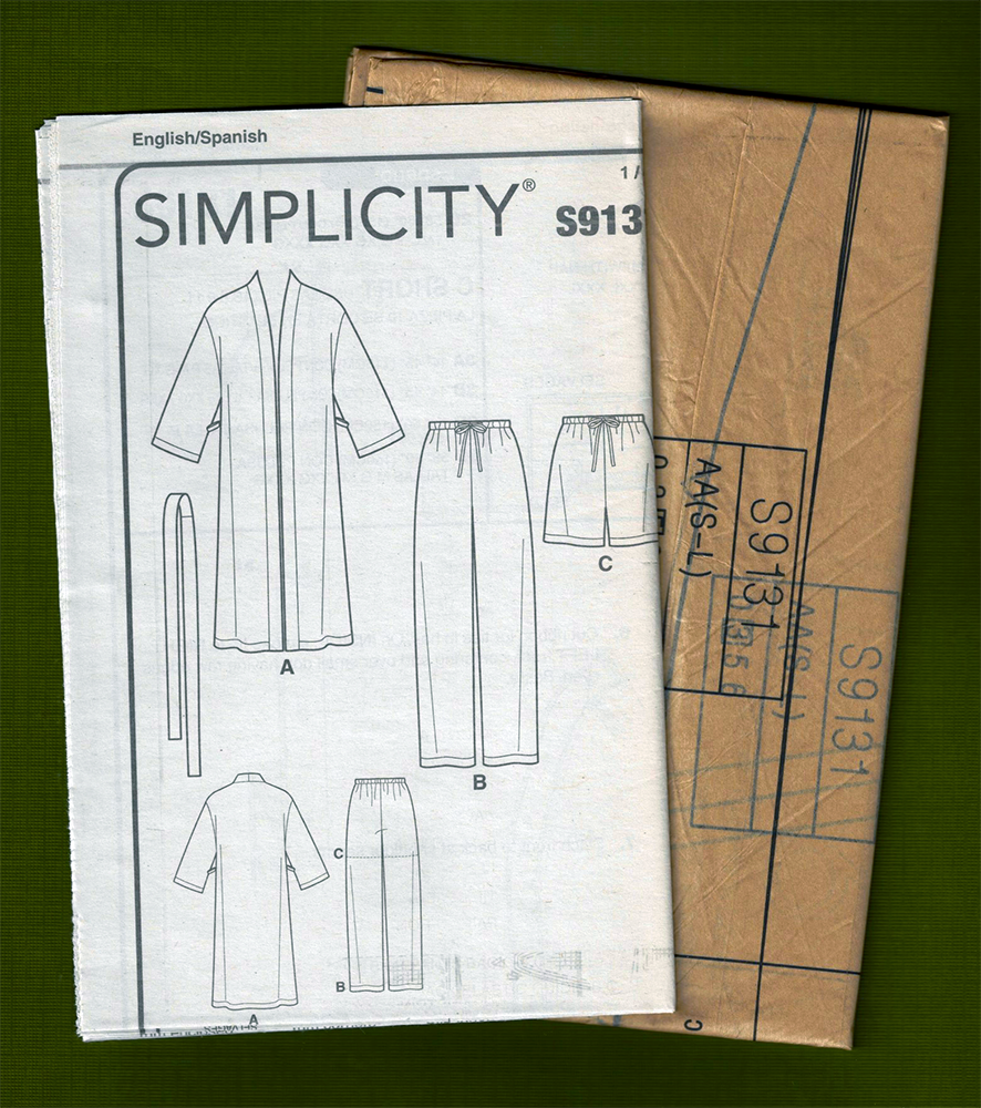 Simplicity+Sewing+Pattern+S9131+AA+Mens%2Fwomens+Sleepwear+Robe+%26 ...