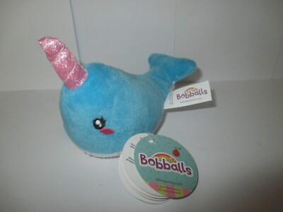 Keel Toys Bobballs, Blue and pink Narwhal BNWT | eBay UK