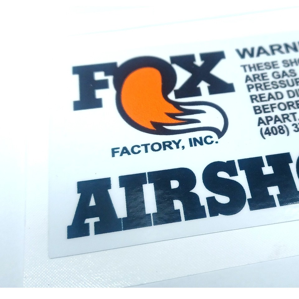 2 Fox Airshox Shock stickers Vintage Motocross AHRMA Bob Hannah Yamaha ...